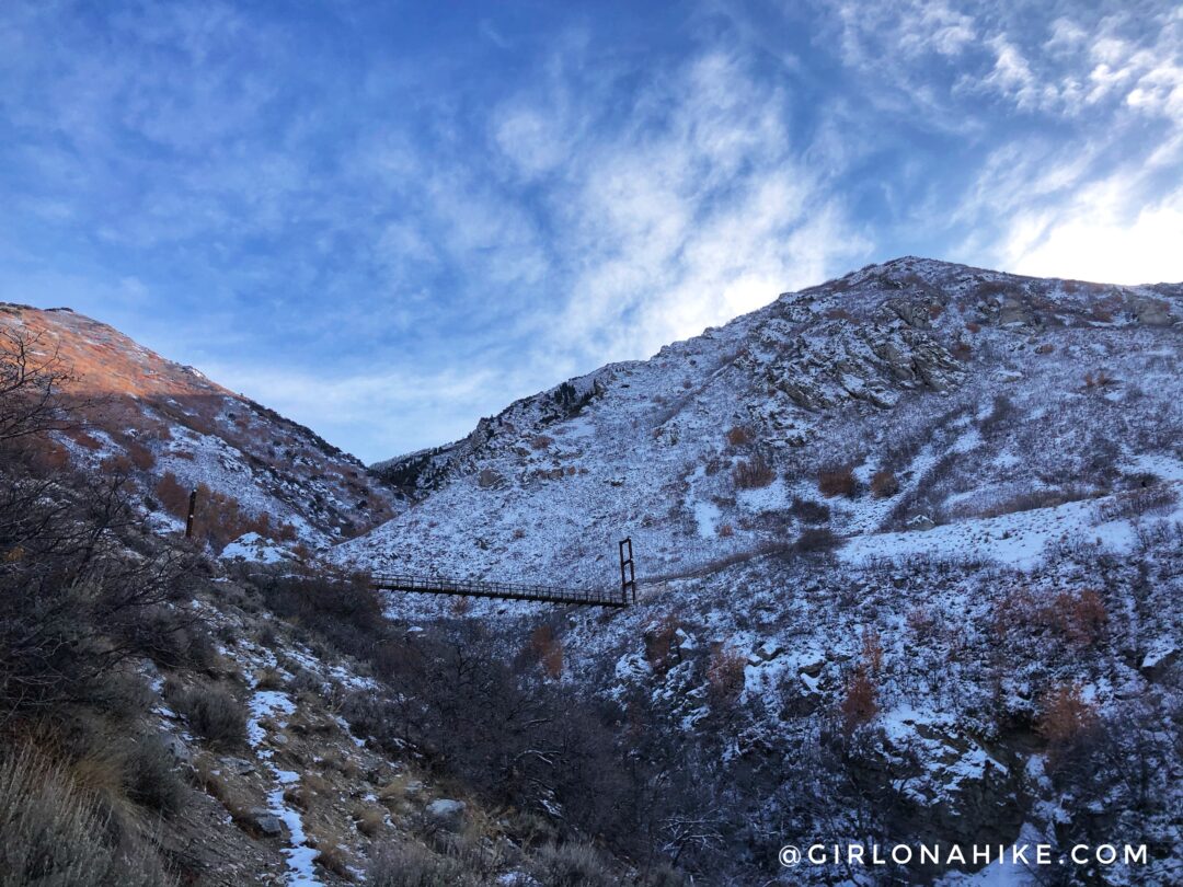 Hike to the Bear Canyon Suspension Bridge, Draper, UT - Girl on a Hike