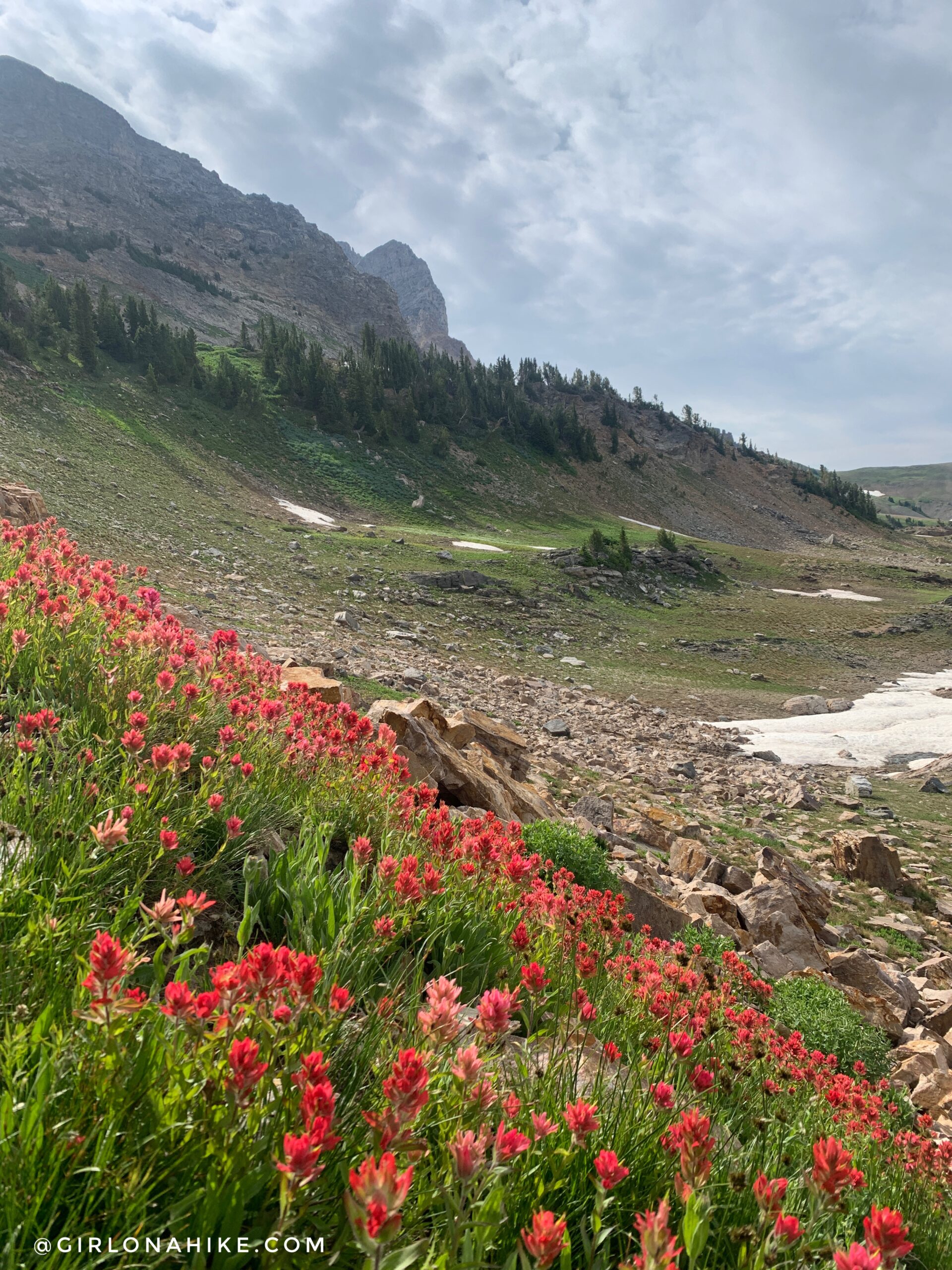 Hiking Alaska Basin, Wyoming - Girl on a Hike