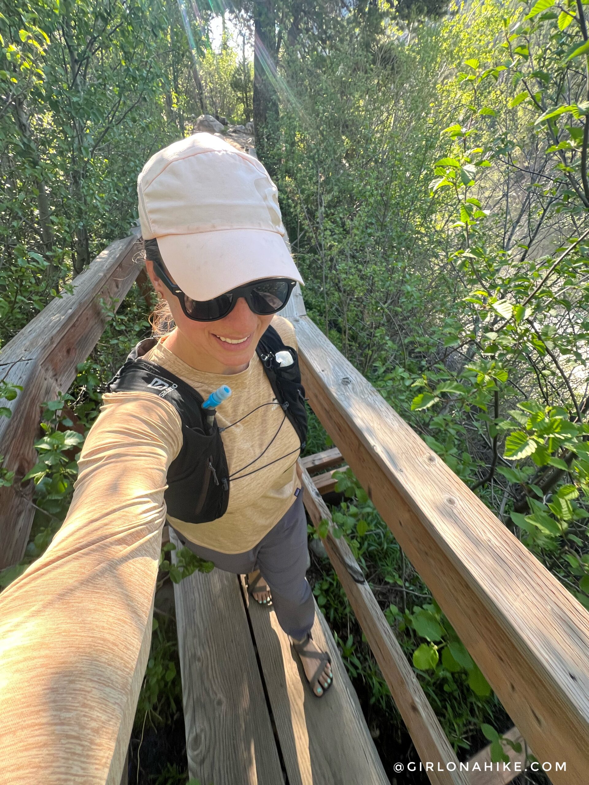 Hiking to Popo Agie Falls, Sinks Canyon - Wyoming - Girl on a Hike